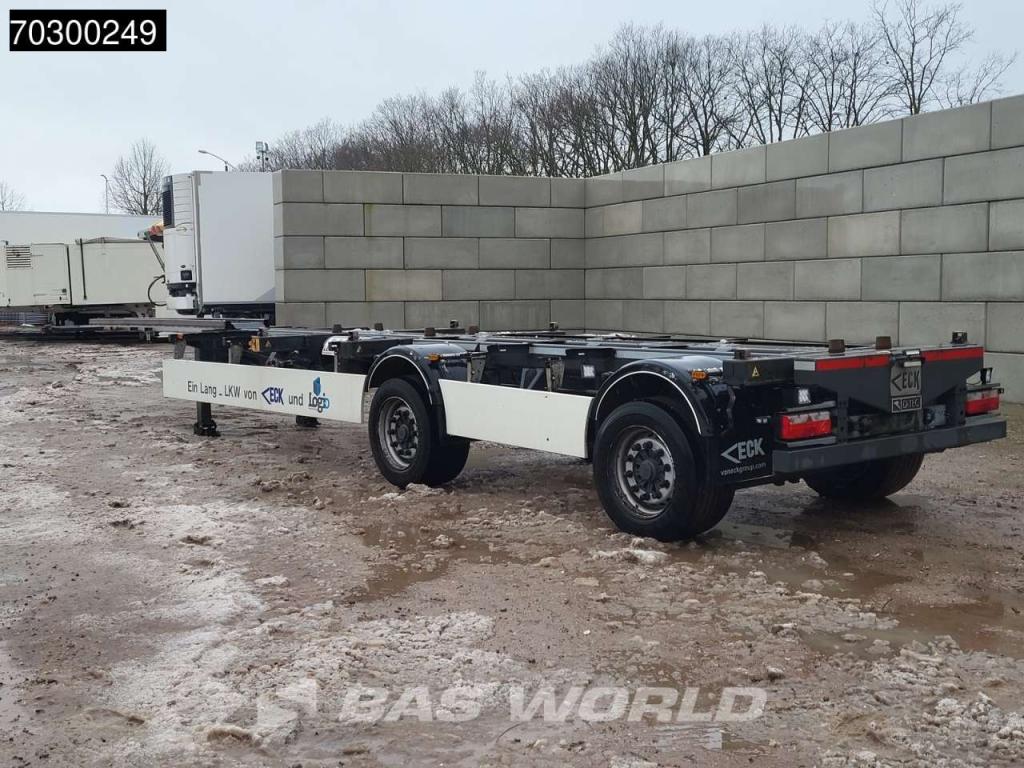 Van Eck OT-2B Steering Axle Multi LKW - Semi-remorque porte-conteneur à ...